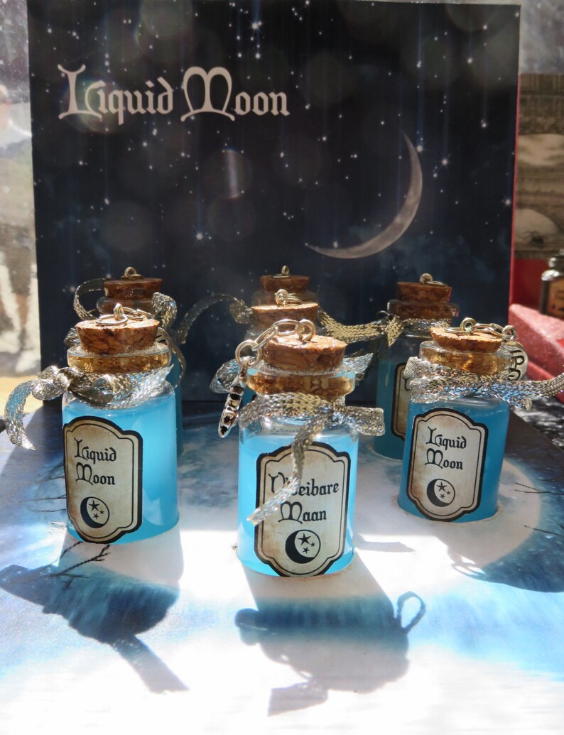 Liquid Moon Moonlight Fantasy Keyring Necklace Magic - Etsy