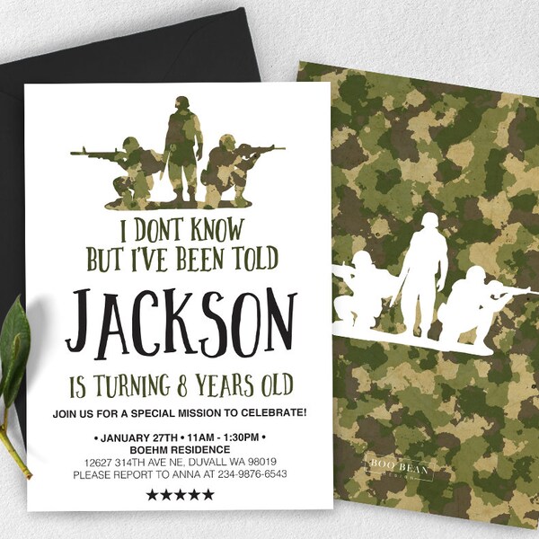Military Birthday - Etsy