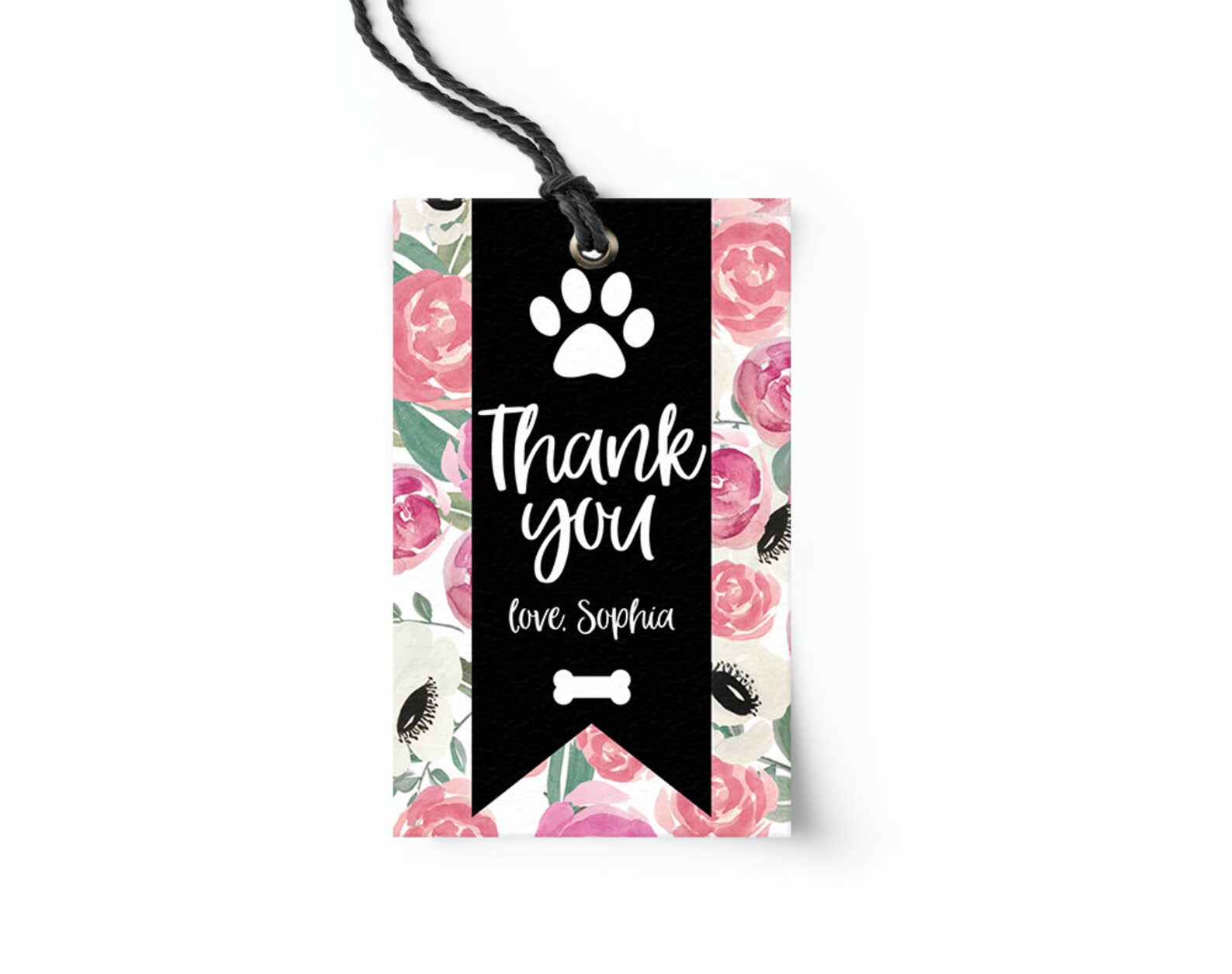 Floral Dog Water Bottle Labels Puppy Labels Dog Party Puppy | Etsy