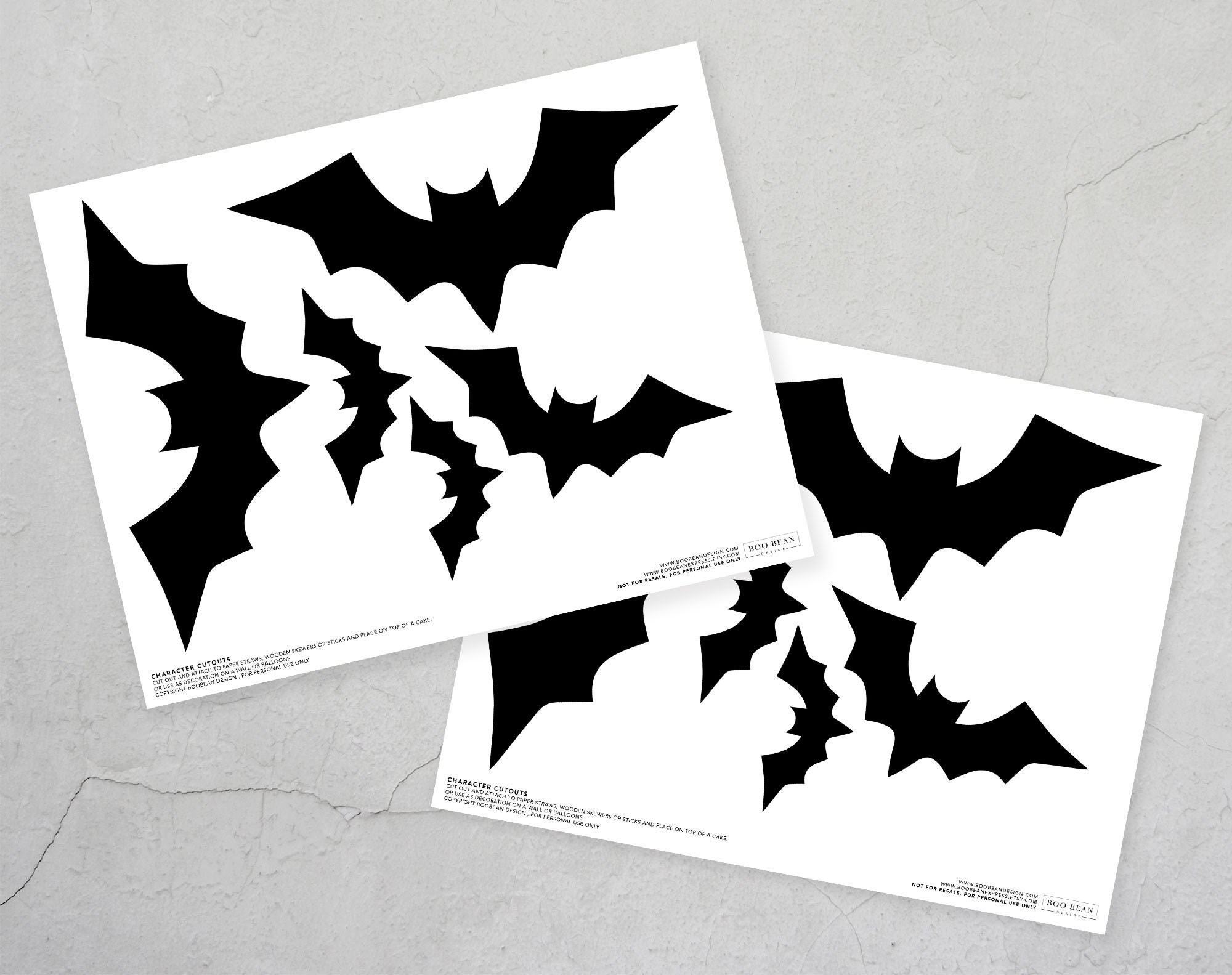 Bat Cutouts Halloween Bat Cutouts Halloween Photo Props Bat | Etsy