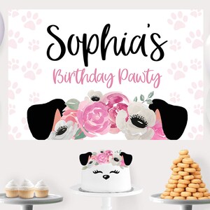 Floral Dog Welcome Sign, Puppy Welcome Sign, Dog Sign, Puppy Sign, Dog ...