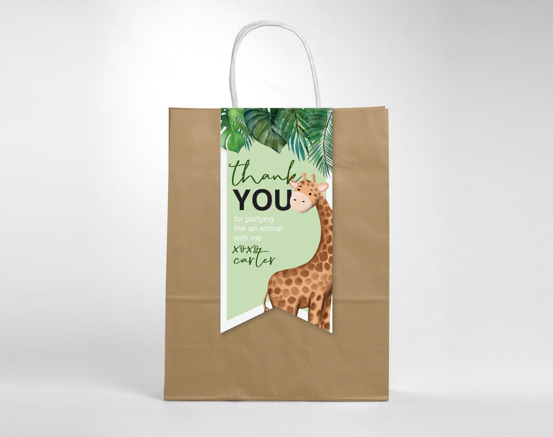Zoo Animals Favour Labels, Zoo Party, Zoo Favor Tag, Zoo Label, Party ...