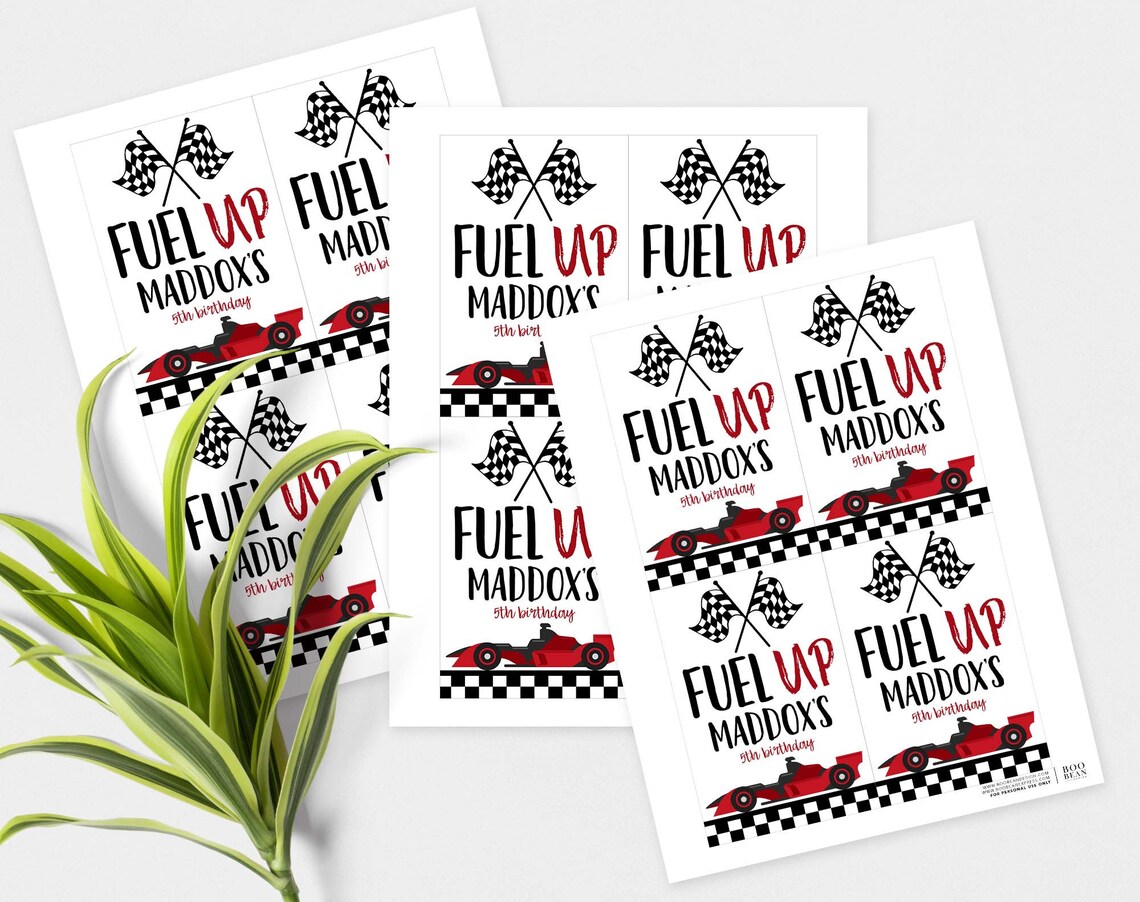 Race Car Drink Pouch Racing Jammer Label Race Car Party | Etsy