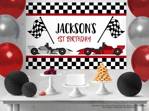 Race Car Backdrop Design Race Car Sign Race Car Poster - Etsy