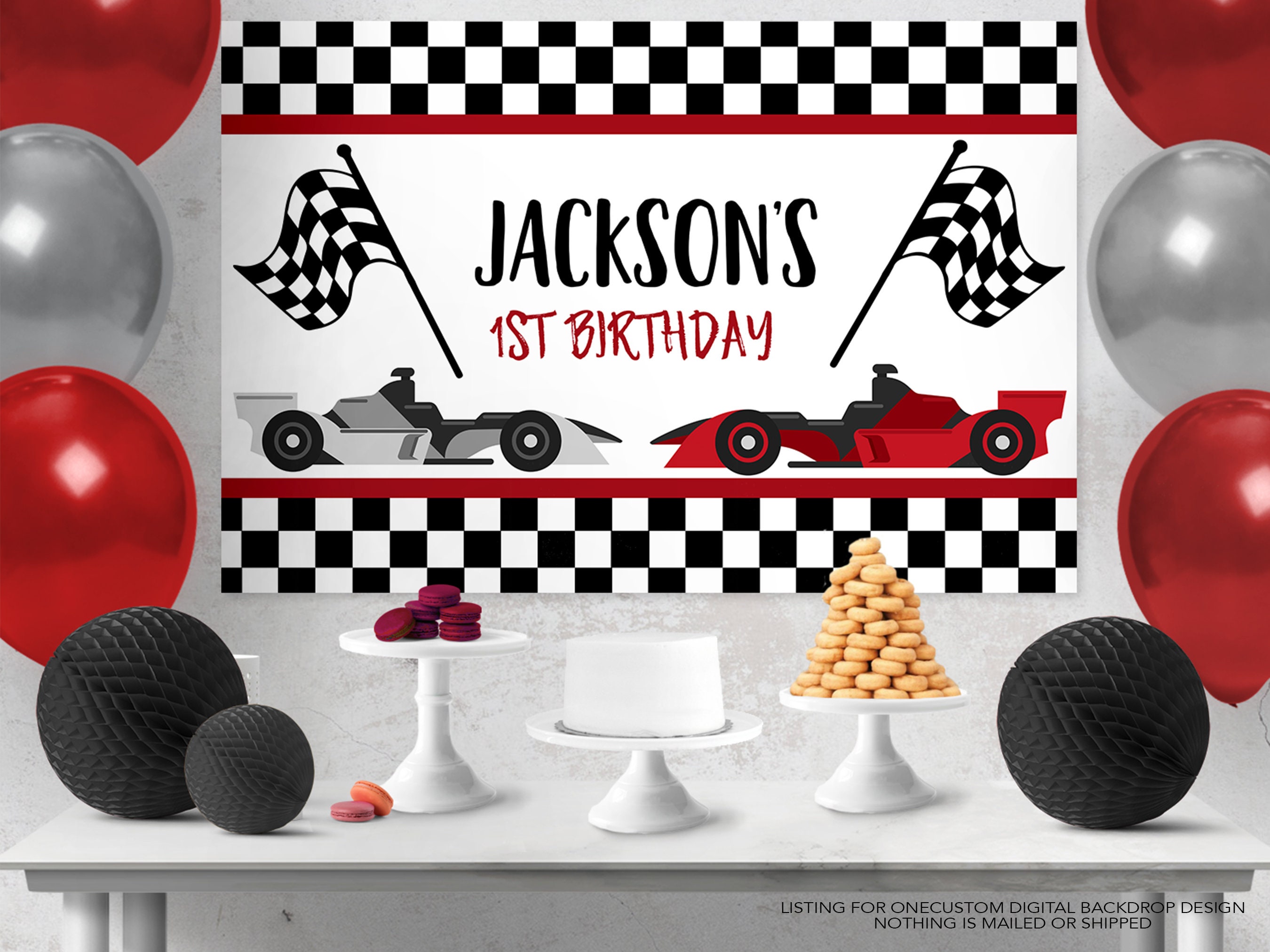 Race Car Backdrop Design Race Car Sign Race Car Poster - Etsy Ireland