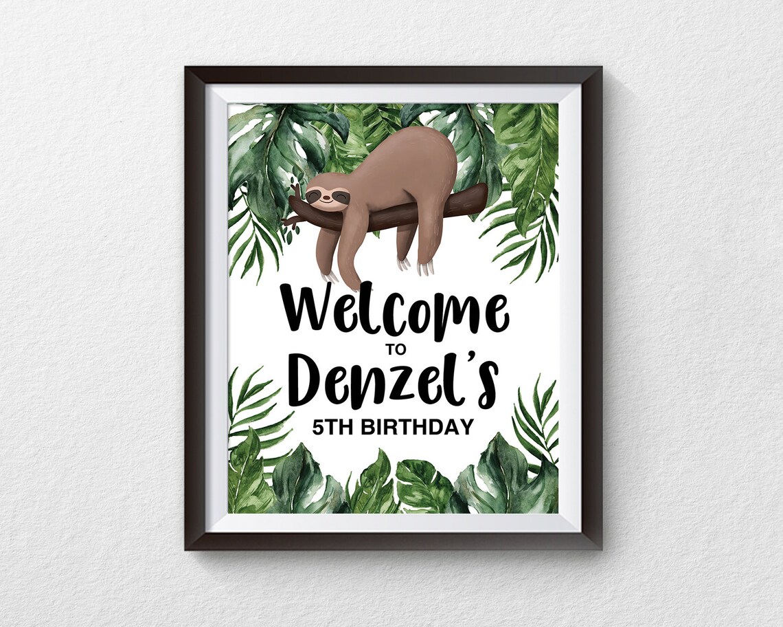 Sloth Thank You Tag Sloth Tag Sloth Bag Tag Sloth Birthday | Etsy