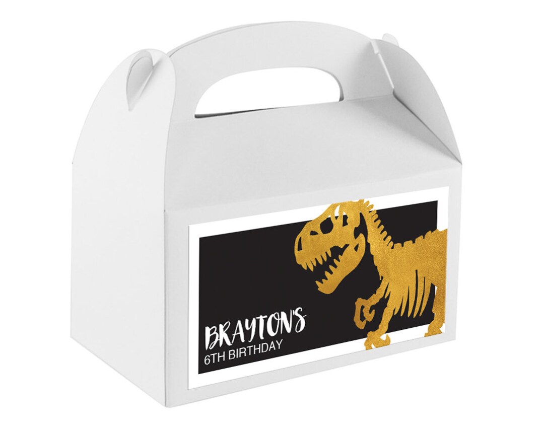Modern Dinosaur Box Sticker, Dinosaur Thank You Tag, Boys Dinosaur ...