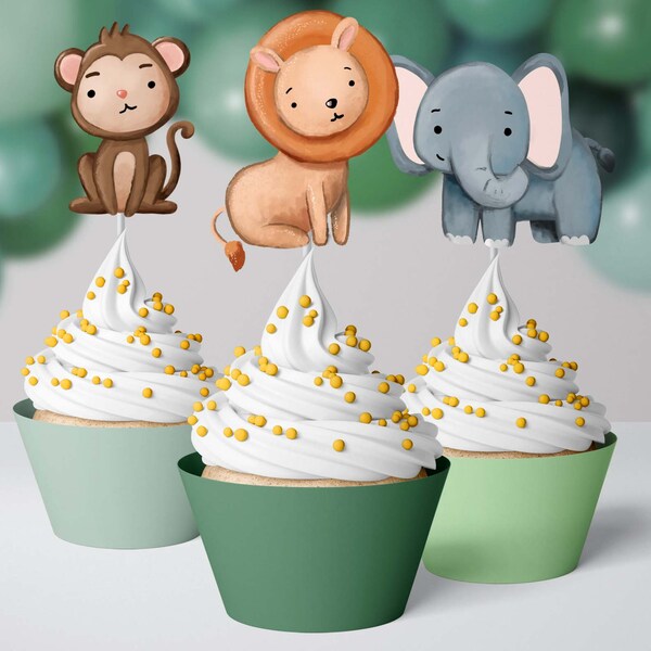 Zoo Cupcake Topper - Etsy