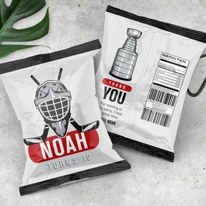 Sports Chip Bag Design, Hockey Chip Bag, Hockey Chip Bag Sleeve, Chip ...