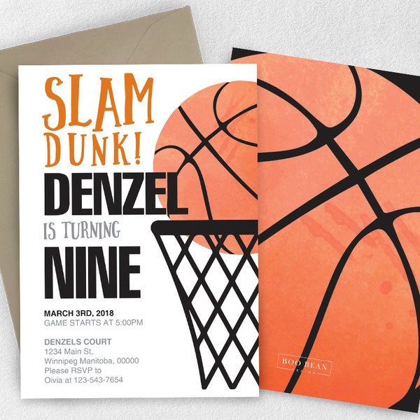 Nba Invitation - Etsy