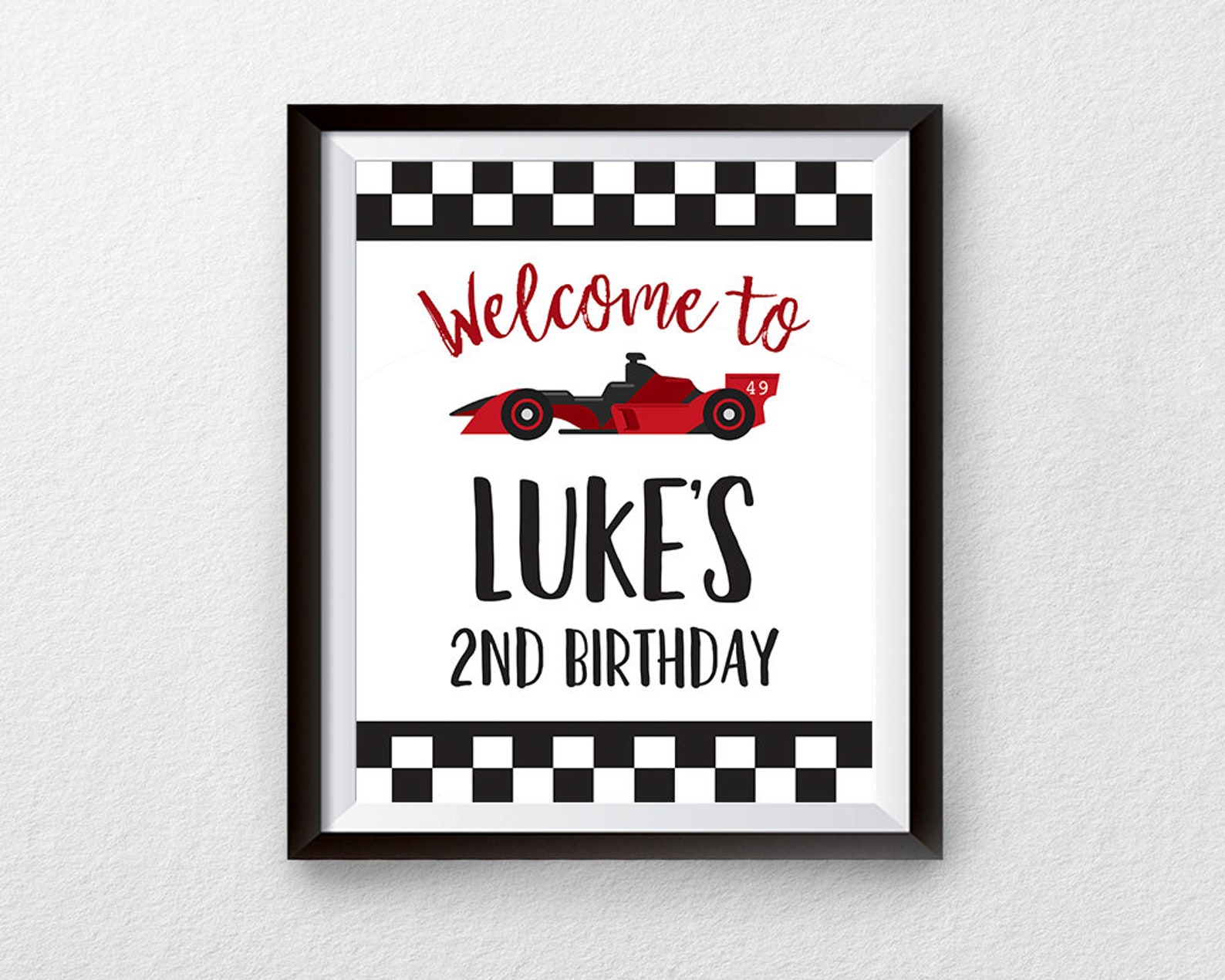 Race Car Welcome Sign Racing Welcome Sign Racing Sign - Etsy