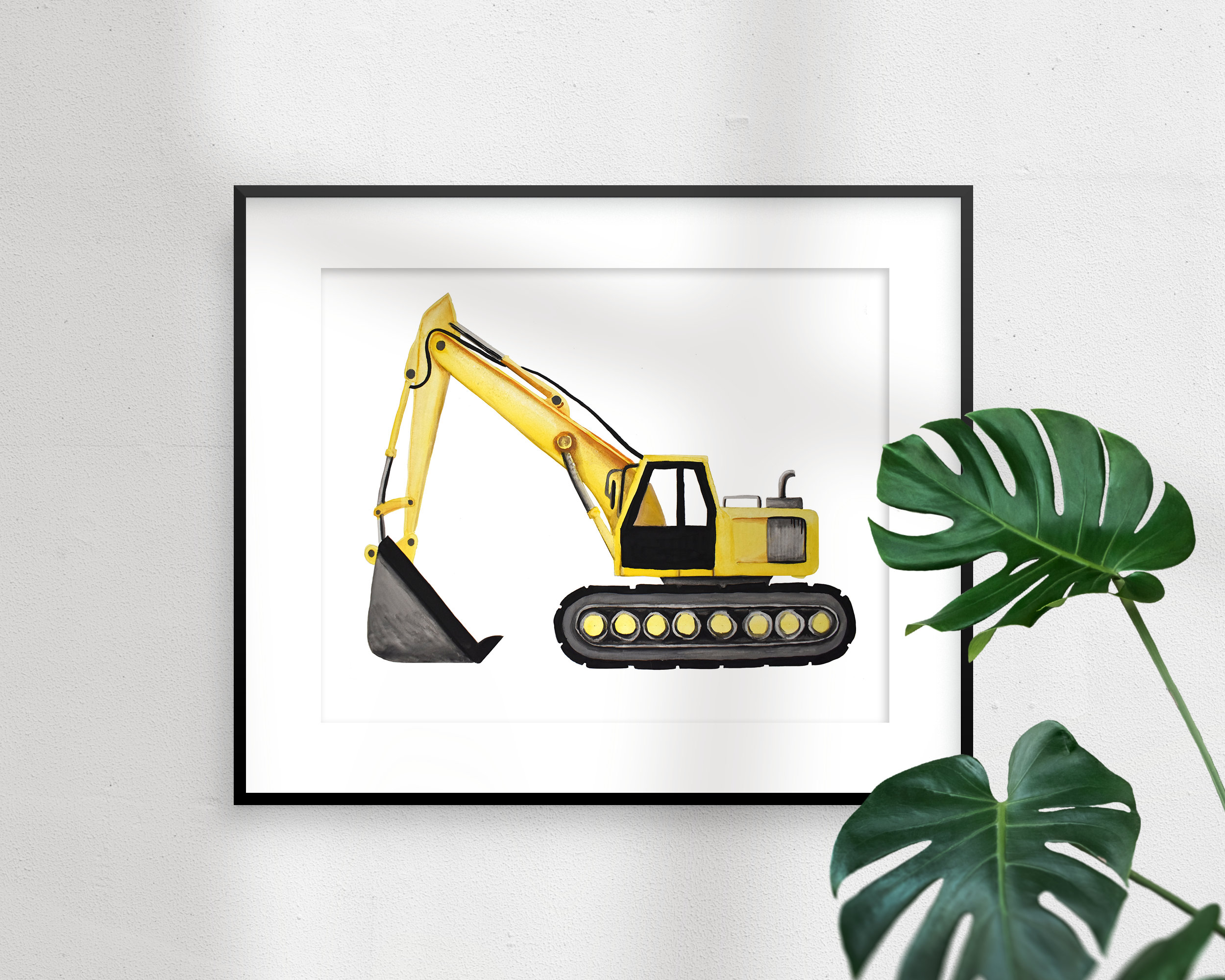 Printed Construction Prints Art Print Nursery Art | Etsy