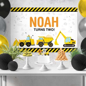 Construction Cake Topper, Printable File, Building Cake Toppers ...