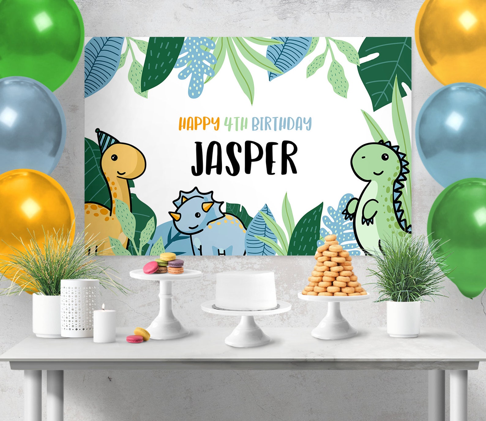 Cartoon Dinosaur Backdrop Design Dinosaur Sign Boys Dino - Etsy