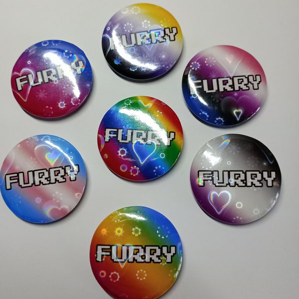 Furry Pride Pin Badge - Etsy