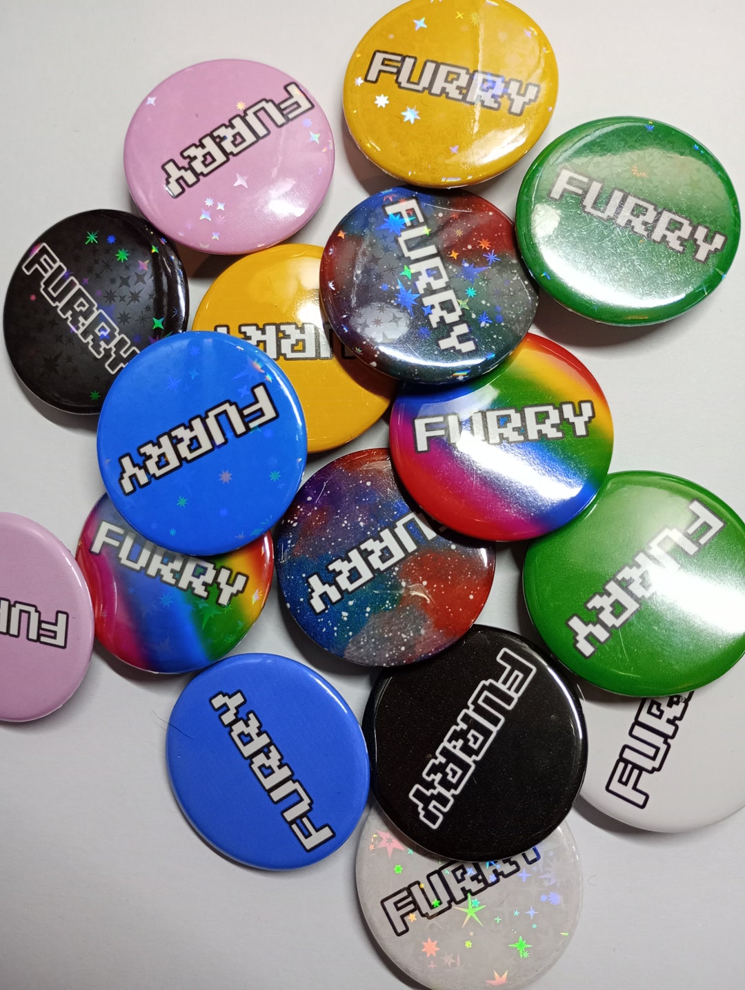 Furry Pin Badge, Gift for Furries, Fursuit Persona Badge, Fursona Gift ...