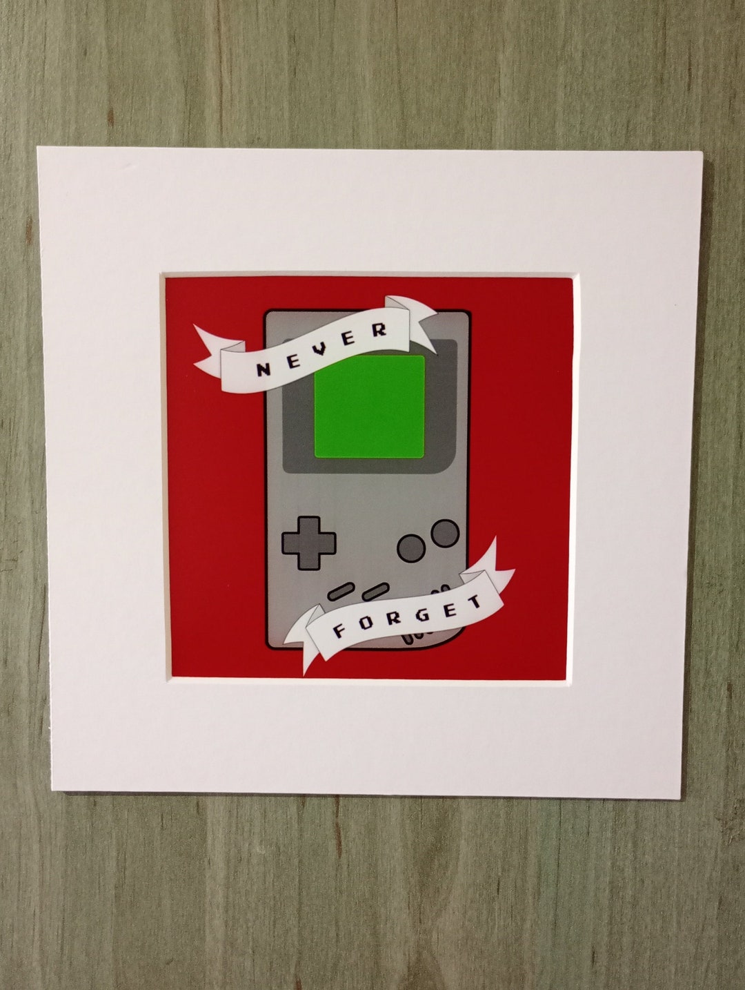 Retro Gaming Print, Game Boy Inspired, Gaming Room Art, Gift for Retro ...