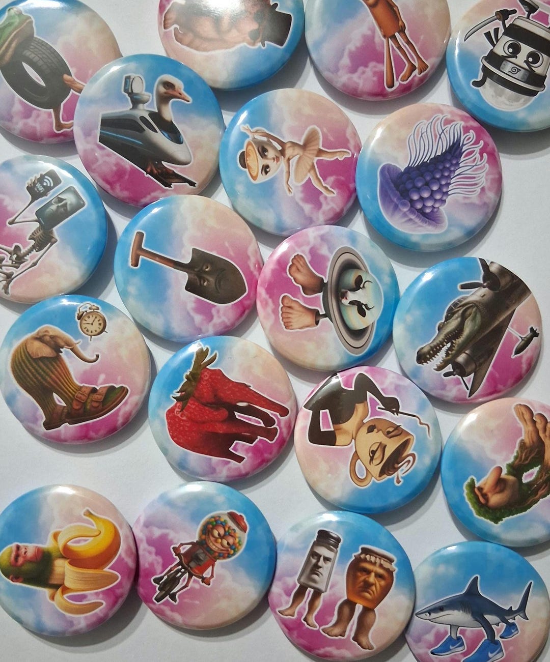 Italian Brainrot Badge, Funny Meme Pin, Button Badge UK, Brainrot ...