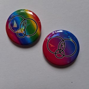 Therian Pride Sparkly Pin Badge, Holographic Badge, Otherkin Accessory ...