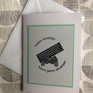 CLEARANCE Future Game Developer Card, Programmer Greetings, PC User ...