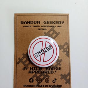 No Noobs Allowed Badge, Noob Gaming Badge, Videogame Fan Gift, Gamer ...