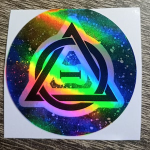 Therian Holographic Sticker, Theta Delta Logo, Thereotype Stationary ...