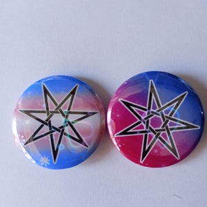 Therian Pride Sparkly Pin Badge, Holographic Badge, Otherkin Accessory ...