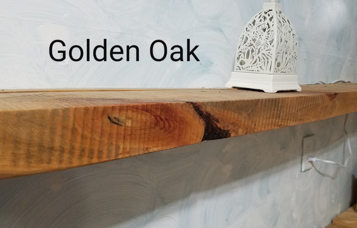 Rustic Square Edge Solid Wood Floating Shelf many Colors and - Etsy