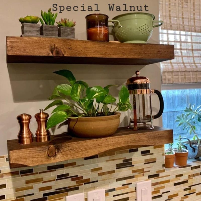 Rustic Floating Shelves - Etsy