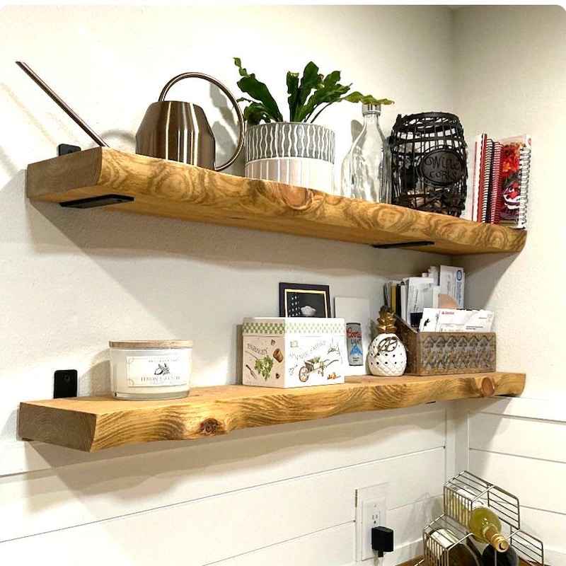 Live Edge Shelf - Etsy