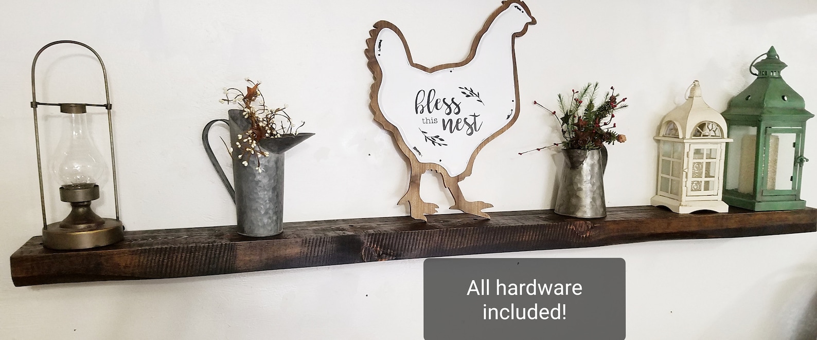 Rustic Square Edge Solid Wood Floating Shelf many Colors and - Etsy