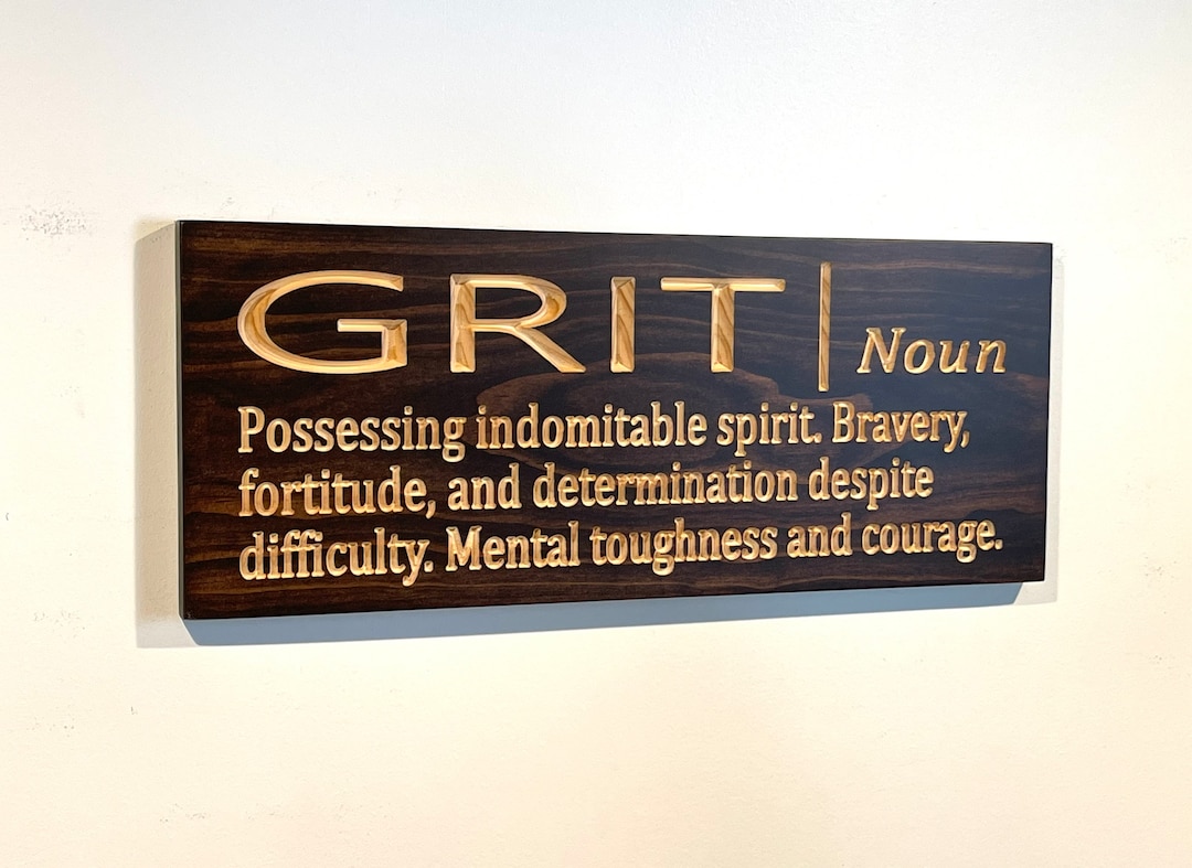 Engraved Wood Sign - Definition Wall Art- Custom Carved Wooden Sign ...