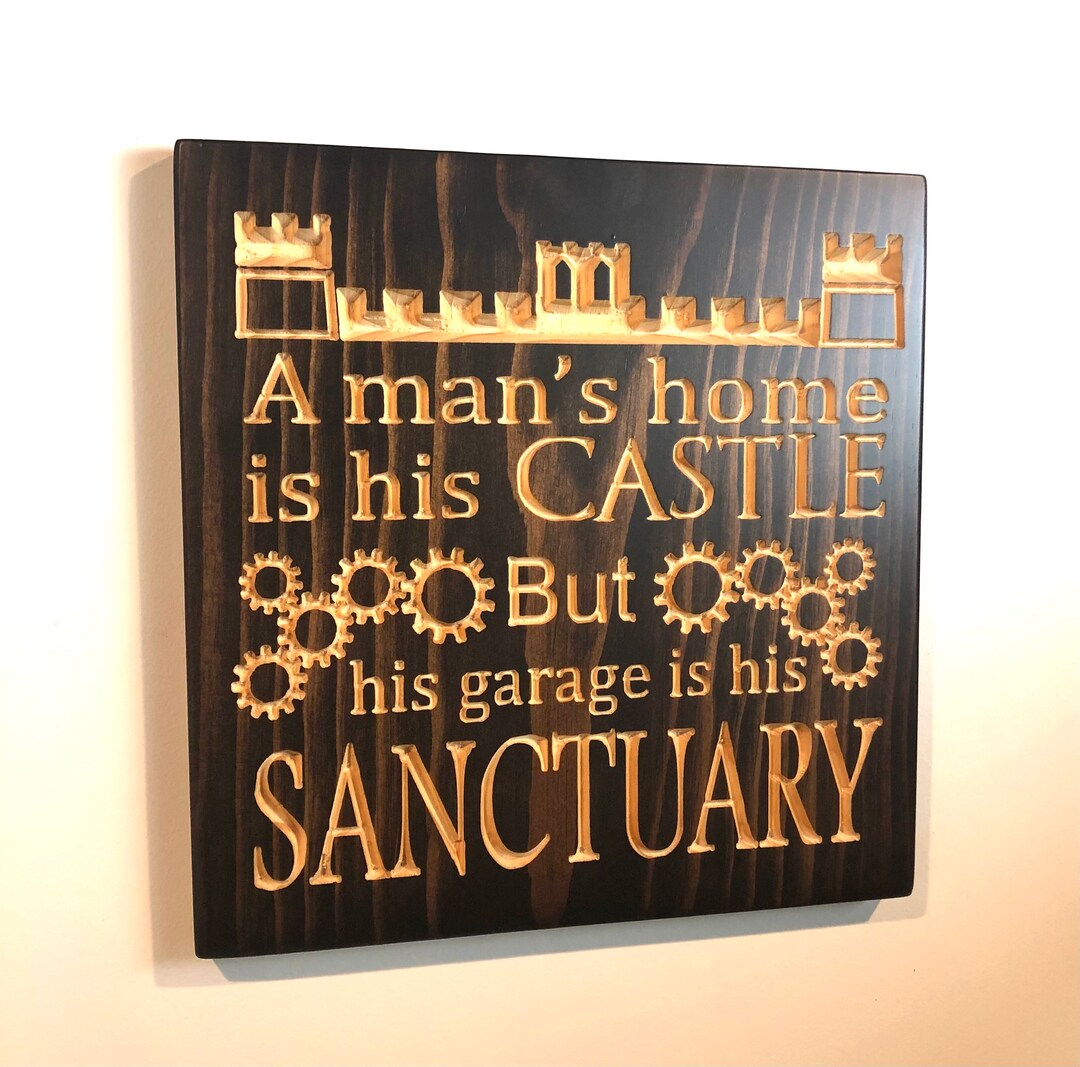 Wooden Signs With Sayings - Garage Sign - Plaques With Sayings- Rustic ...