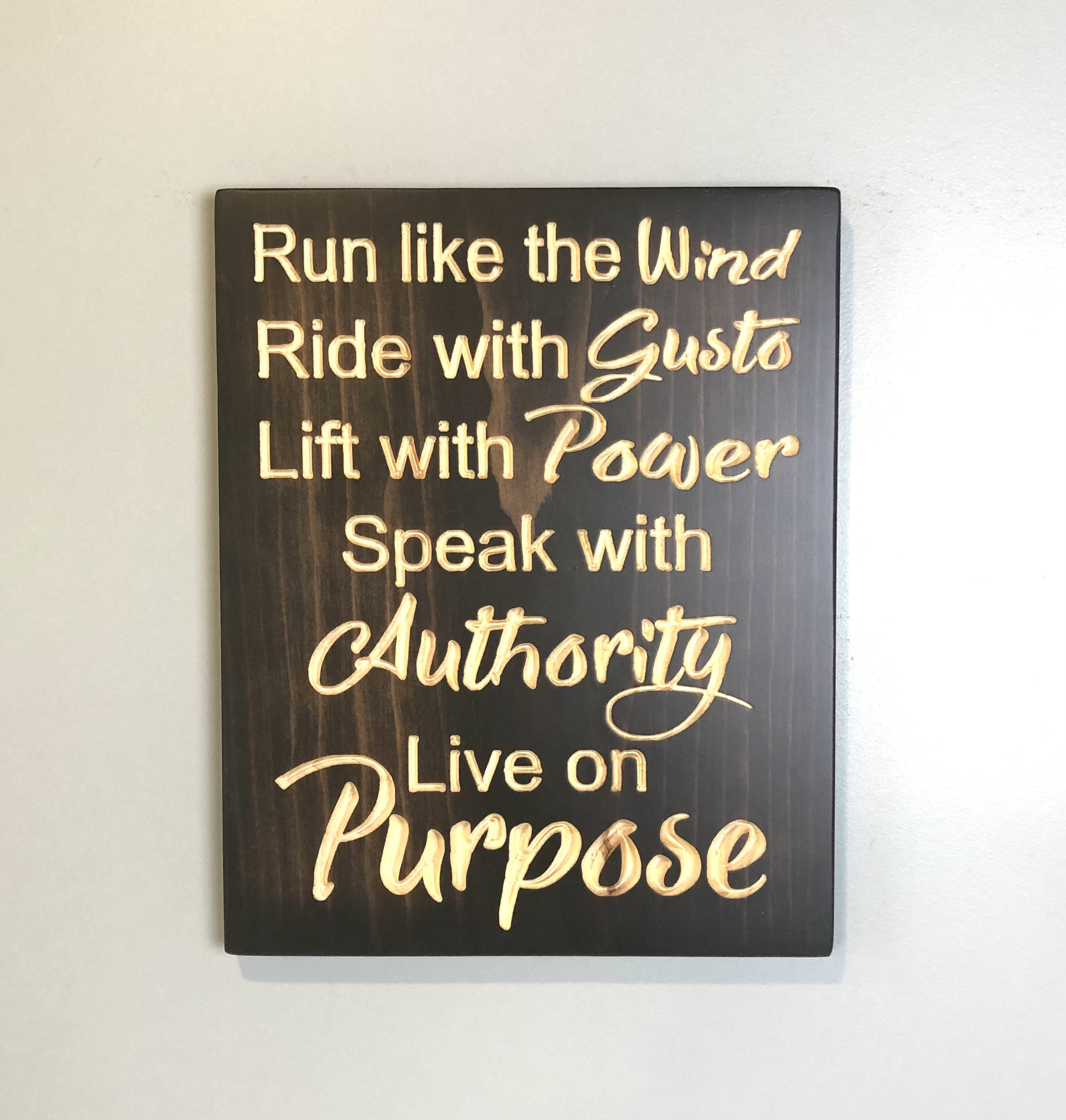 Carved Wood Sign Home Gym Sign Sign With Saying Athlete | Etsy