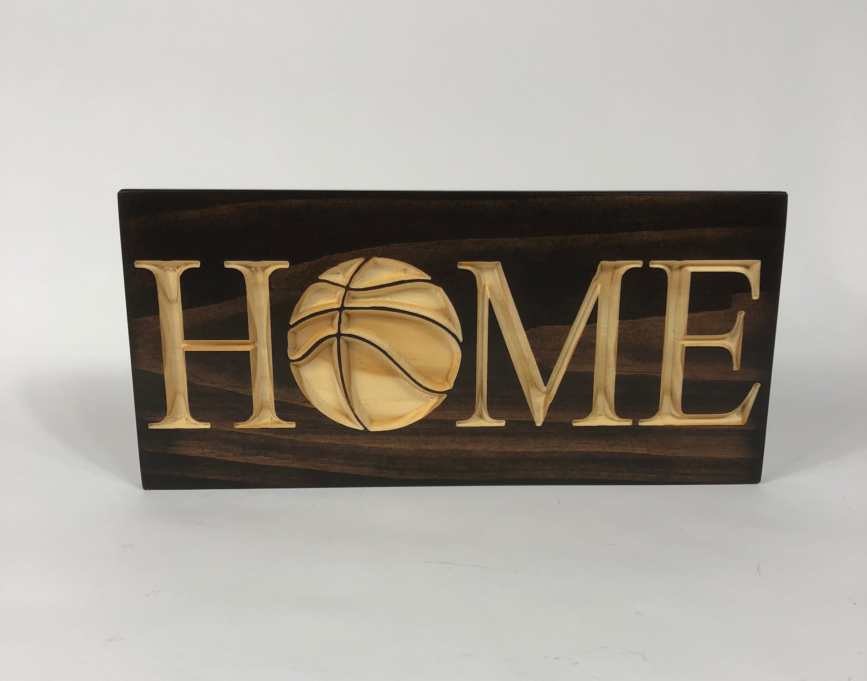 Basketball Home-home Carved Wooden Signs-basketball Sign-wood Decor ...