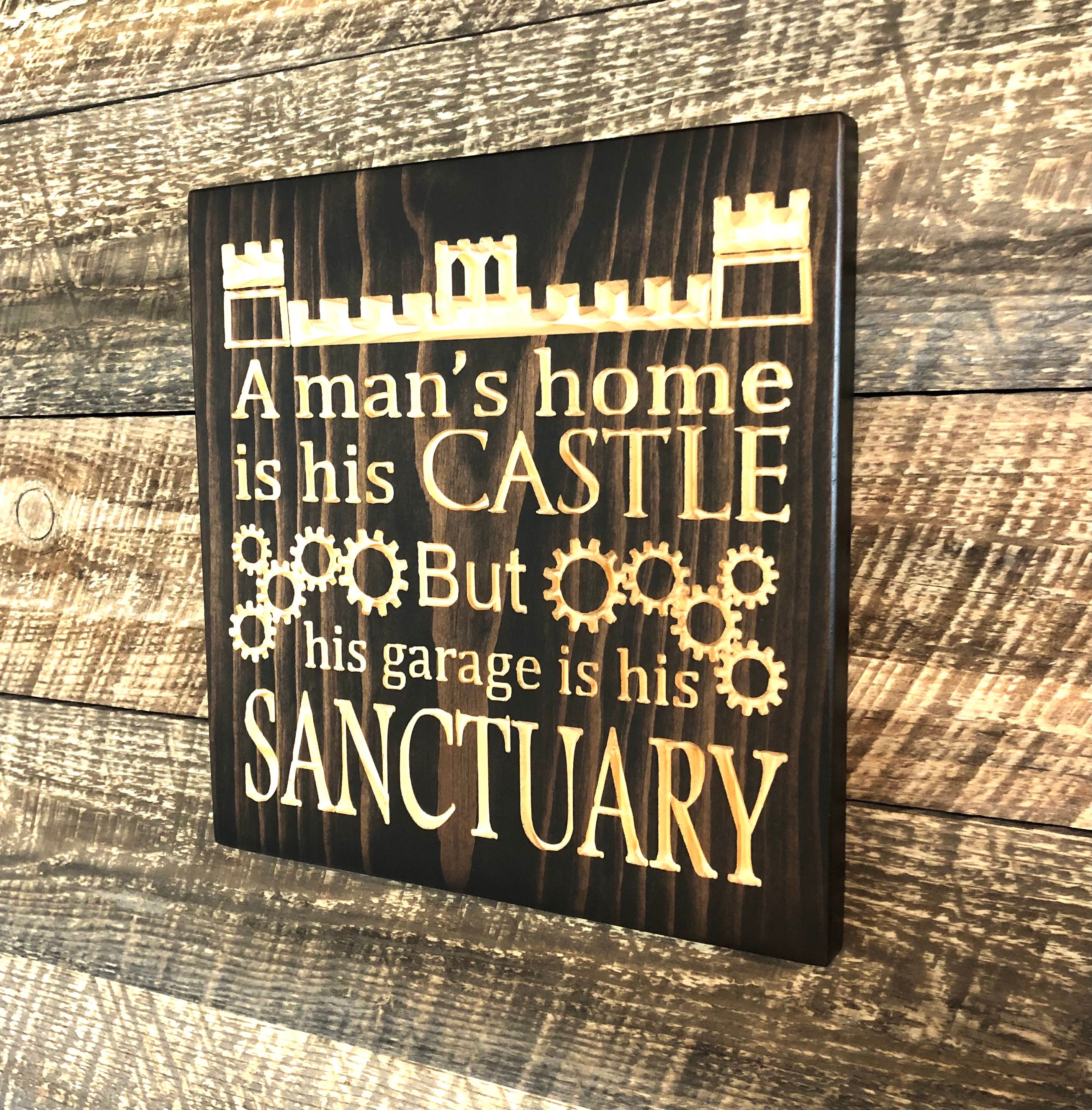 Wooden Signs With Sayings Garage Sign Plaques with | Etsy