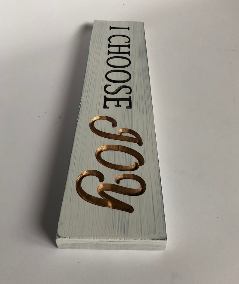 Wooden Sign With Saying I Choose Joy Wooden Sign | Etsy