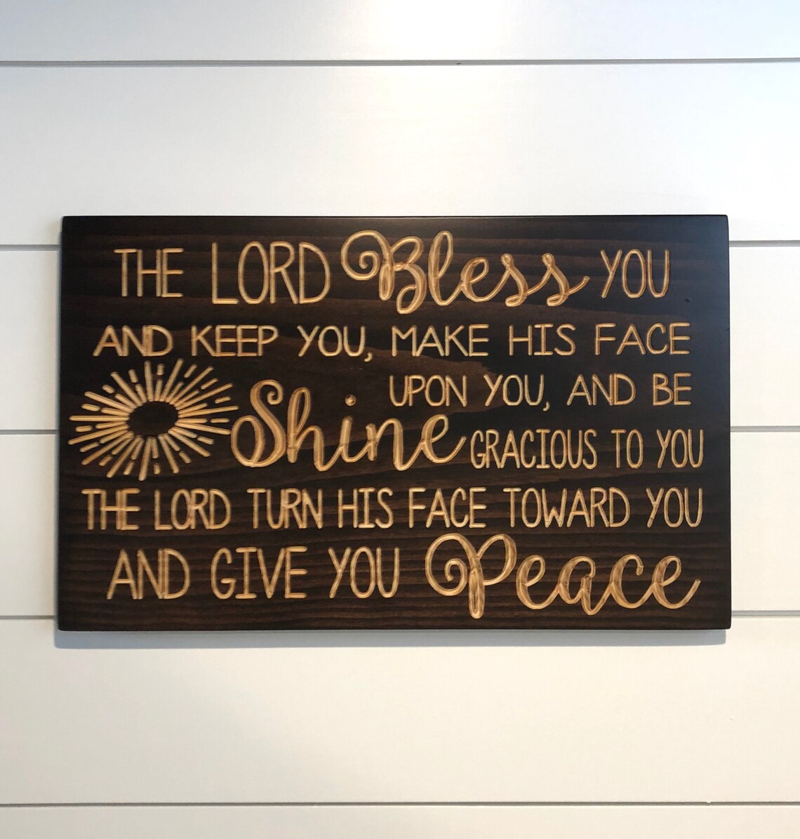 The Blessing Carved Wooden Sign Wood Sign With Saying | Etsy