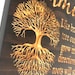 Carved Wood Sign -family Tree - Engraved Sign - Family Roots Sign ...