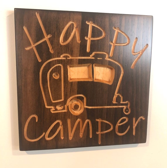 Carved Wood Sign Camper Sign Wooden Sign Camper Decor | Etsy