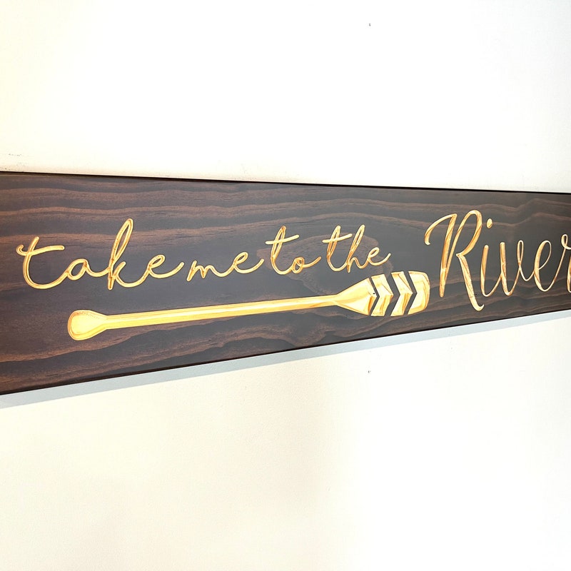 River Sign - Etsy