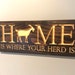 Goat Herd Home Home Carved Wooden Signs-herd Sign-wood Decor - Etsy