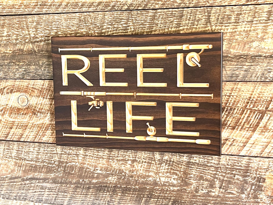 Wooden Fish Signs - Fish-themed Plaques - Cabin Fish Art - Lake House ...
