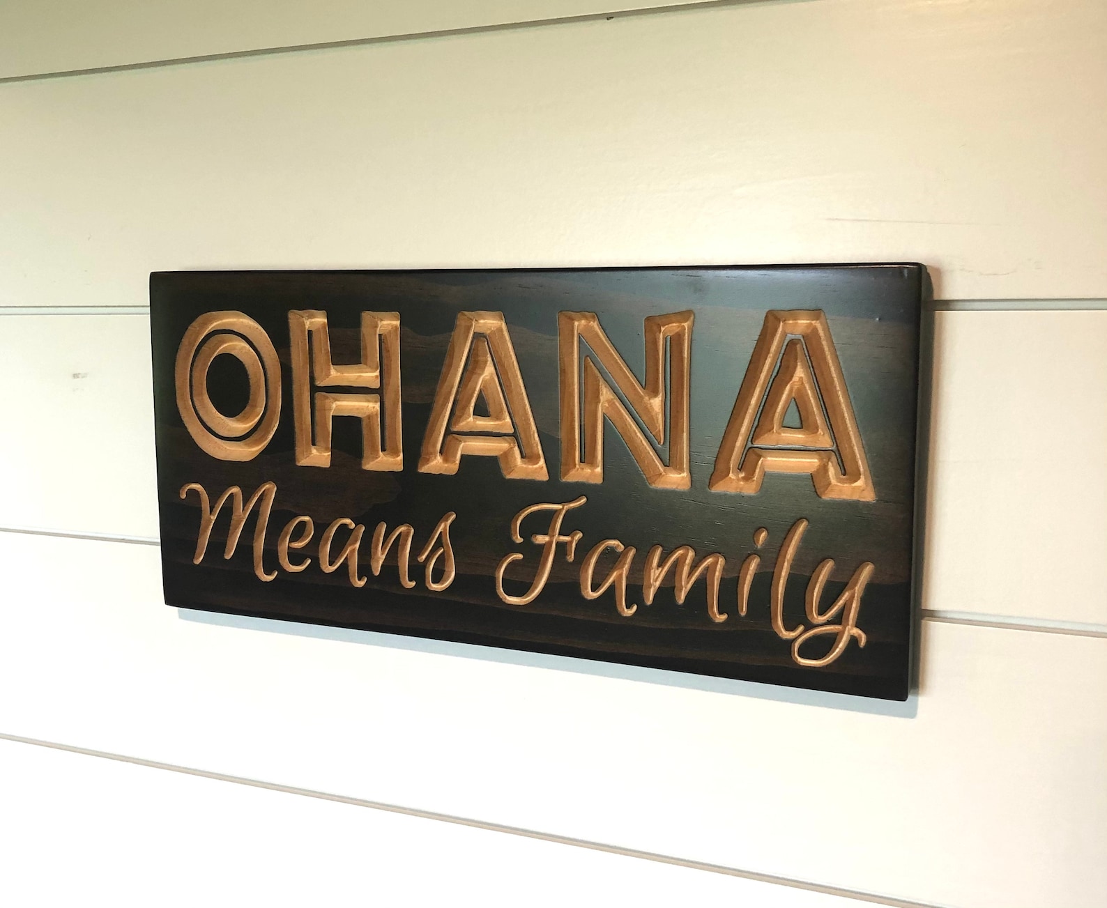 Wooden Signs With Sayings - Ohana Means Family Sign - Rustic Wood Sign ...
