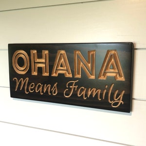 Wooden Signs With Sayings - Ohana Means Family Sign - Rustic Wood Sign ...