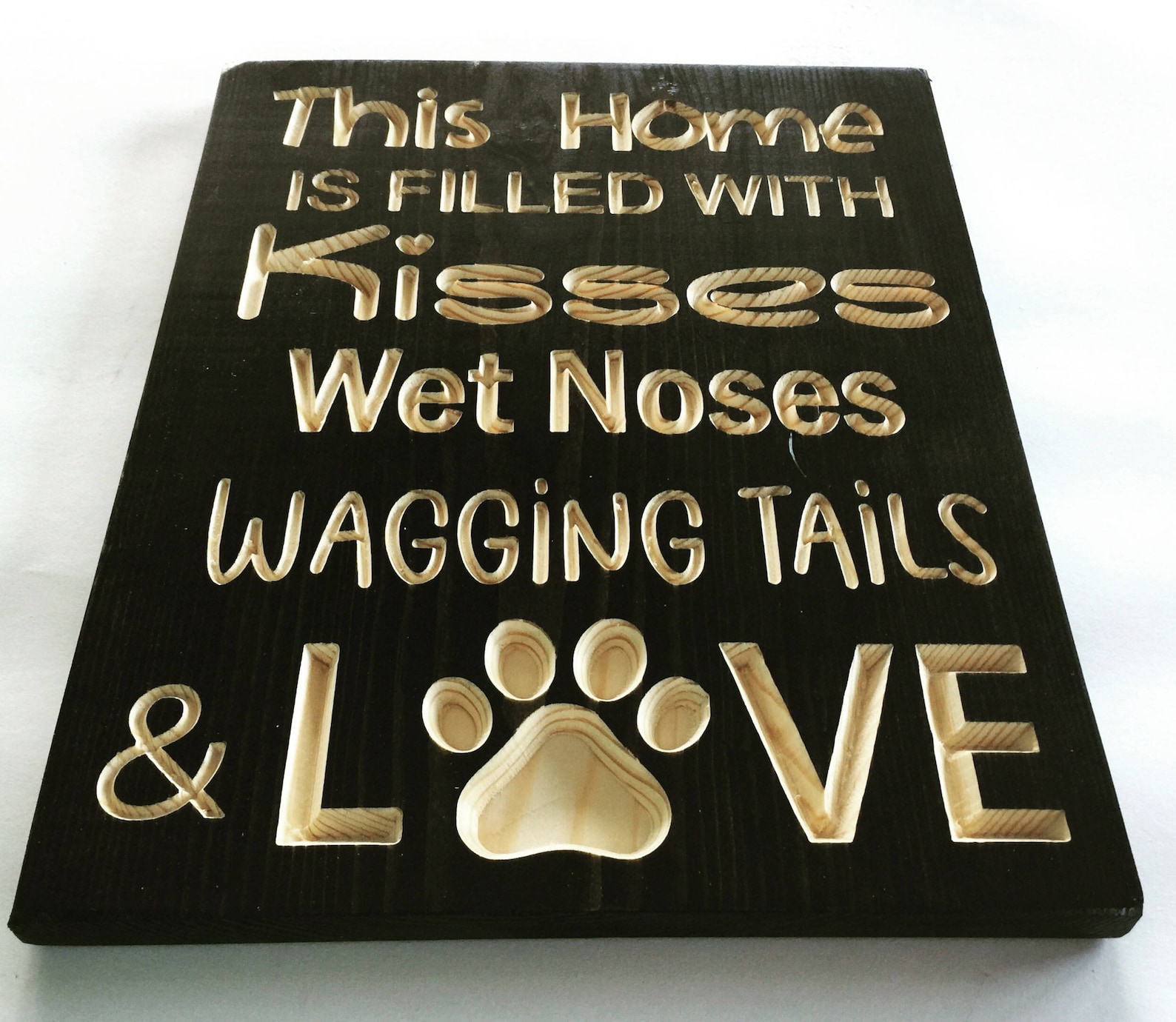 Carved Wooden Sign Dog Lover Sign Sign With Saying Unique | Etsy