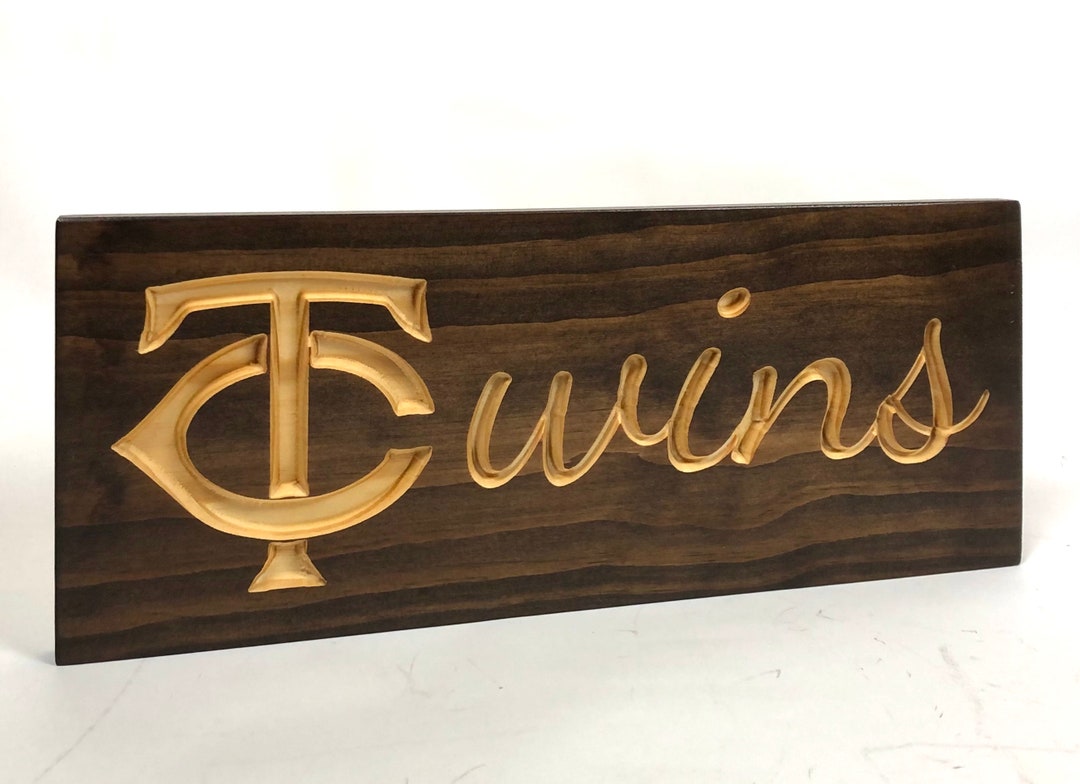 Minnesota Twins Carved Wood Sign Minnesota Pride MN Twins - Etsy