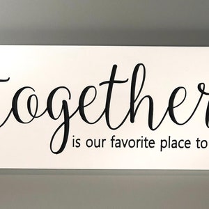 Family Sign - Together Favorite Sign - Family Quote Sign - Family Name ...