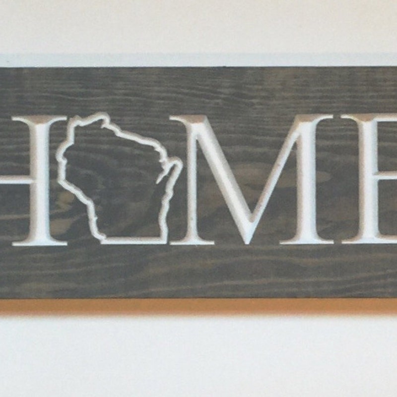 Home State Sign - Etsy