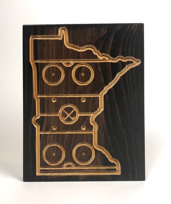MN Hockey Sign State of Hockey Minnesota Hockey Carved | Etsy